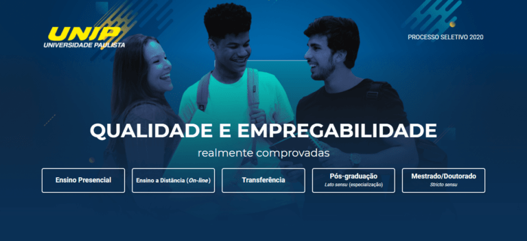 VESTIBULAR UNIP 2021 → Inscrição, Provas, Vagas e Resultados